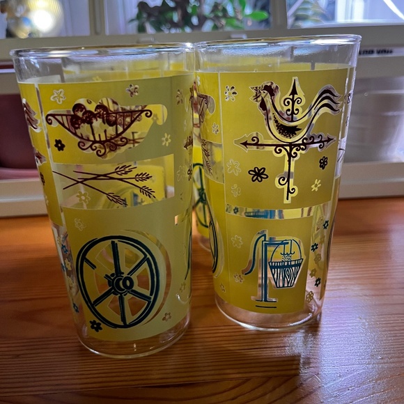 Other | Mid Century Drinking Glasses | Poshmark